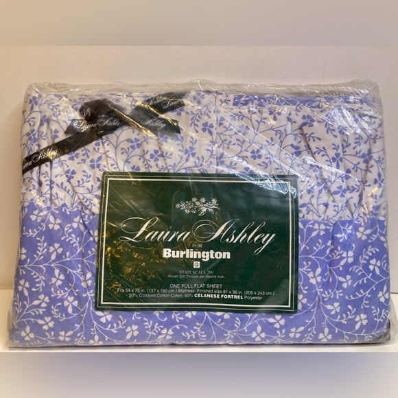 Laura Ashley | Bedding | Vtg Laura Ashley Full Flat Sheet Burlington ...